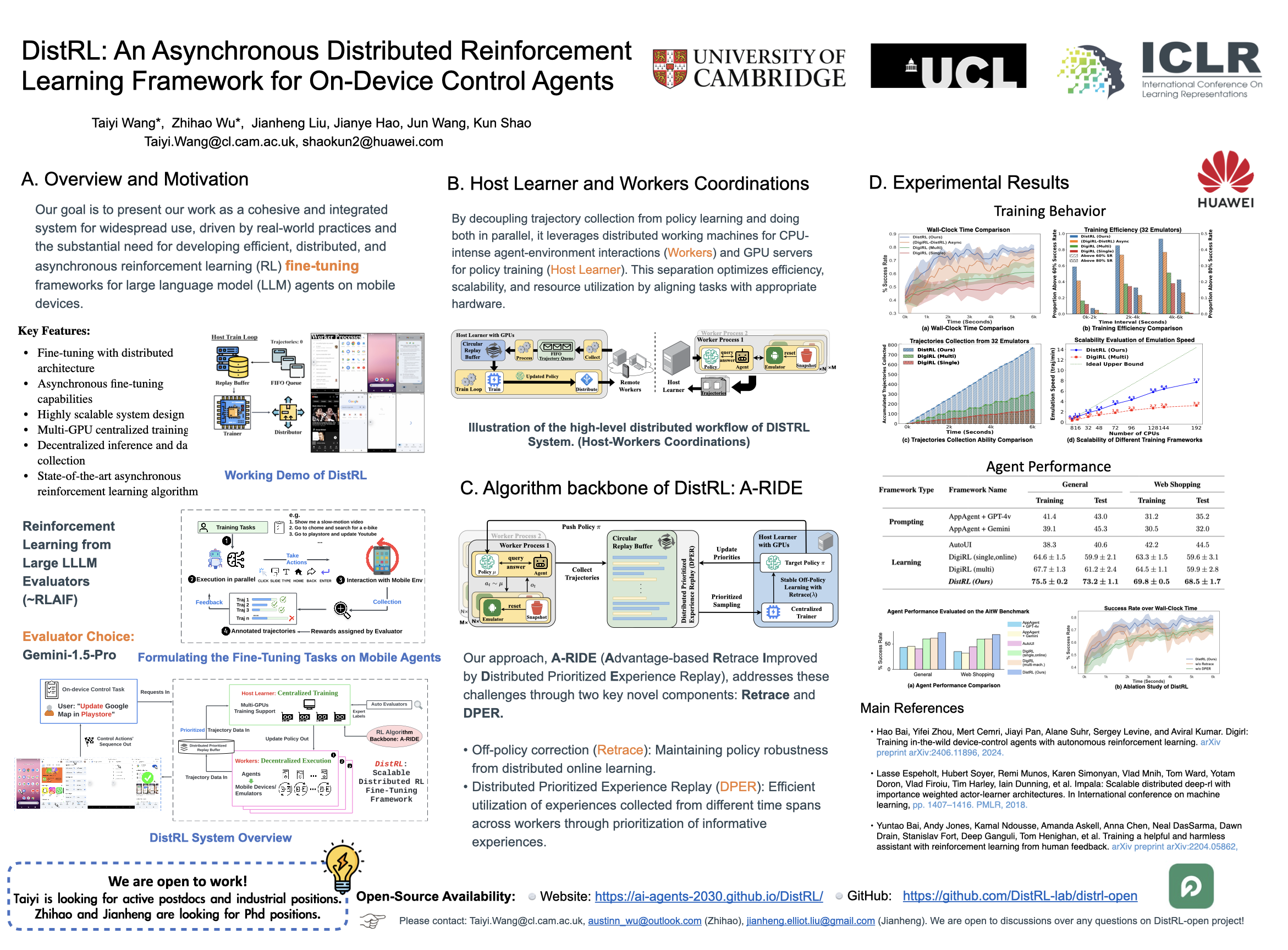 ICLR Poster DistRL: An Asynchronous Distributed Reinforcement Learning Framework for On-Device ...